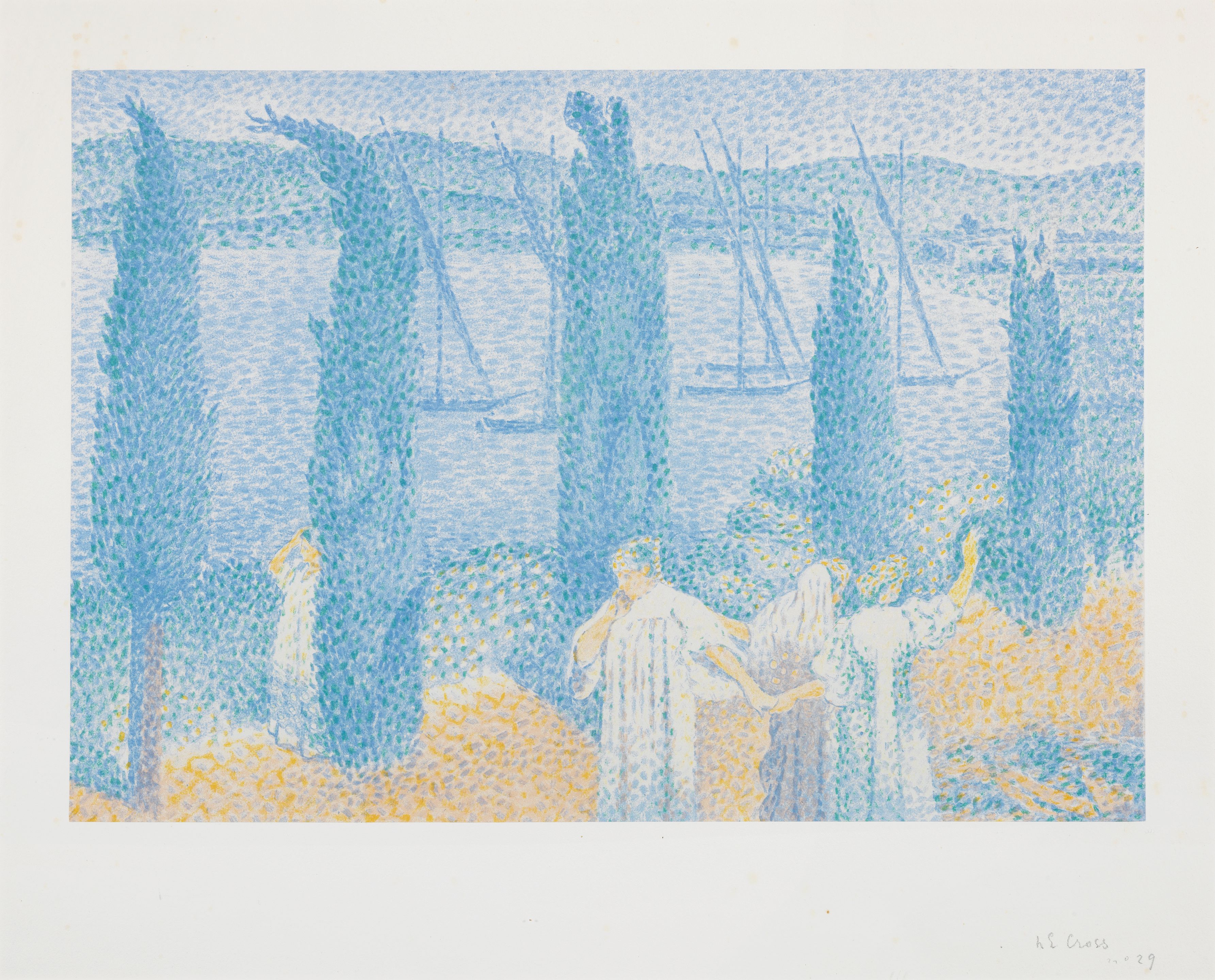 Bonhams : Henri Edmond Cross (French, 1856-1910) La promenade, ou les ...