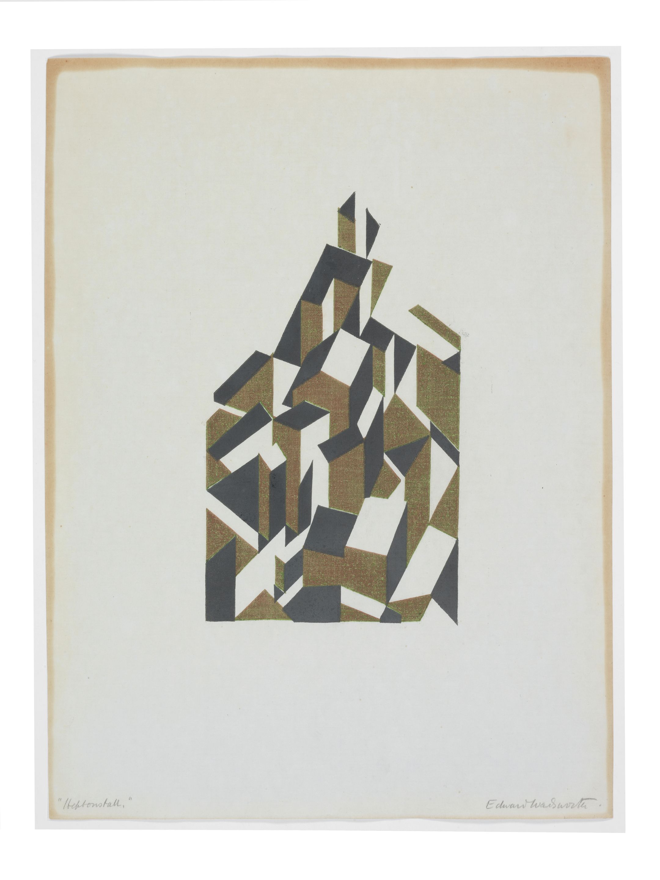 Bonhams : Edward Wadsworth (British, 1889-1949) Yorkshire Village The ...