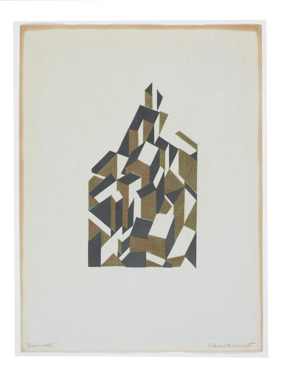 Bonhams : Edward Wadsworth (British, 1889-1949) Yorkshire Village The ...