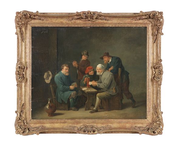 Bonhams : Manner of David Teniers the Younger, 19th Century Card ...