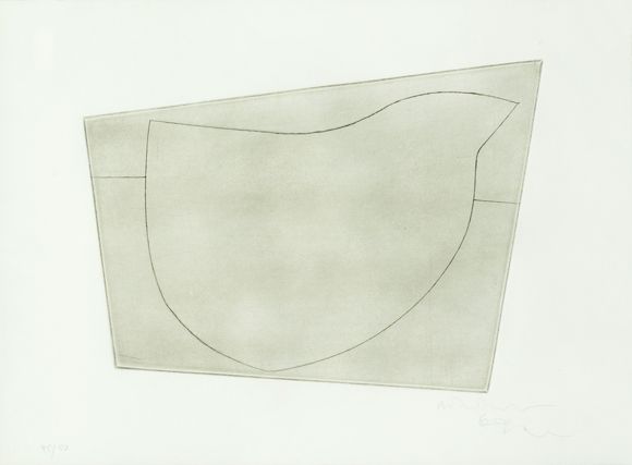 Bonhams : Ben Nicholson O.M. (British, 1894-1982) Bird Form Etching ...