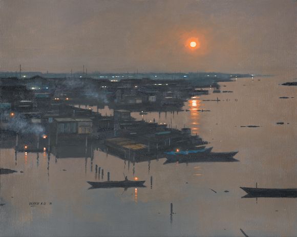 Bonhams : Abiodun Olaku (Nigerian, born 1958) Fade Out (Okobaba overview)