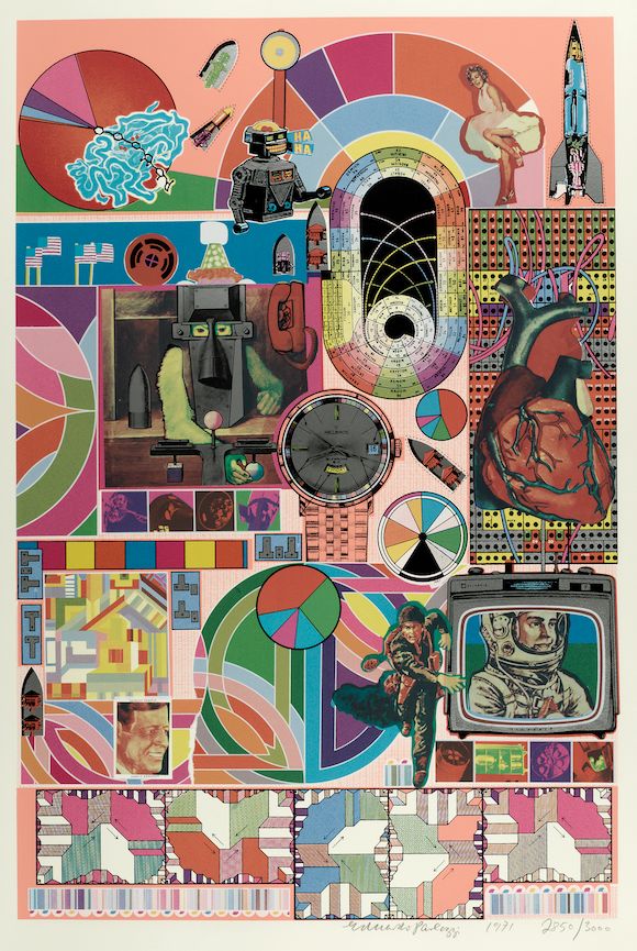 Bonhams : Sir Eduardo Paolozzi (British, 1924-2005) B.A.S.H. (Blue-grey ...