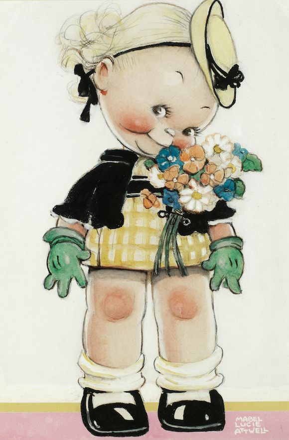 Bonhams : Mabel Lucie Atwell (British, 1879-1964) 'How am I doin'?'