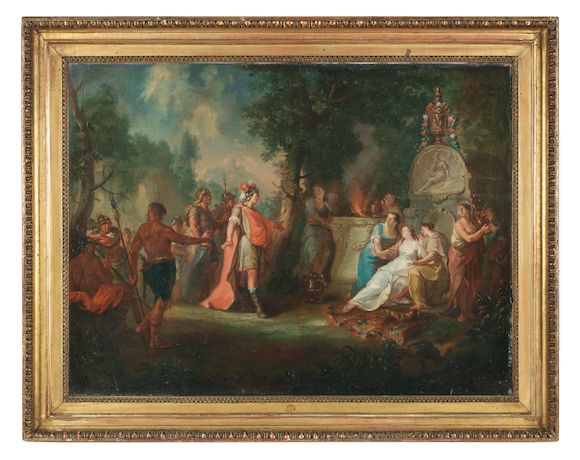 Bonhams : German School, 18th Century Cyrus and Panthea (?)