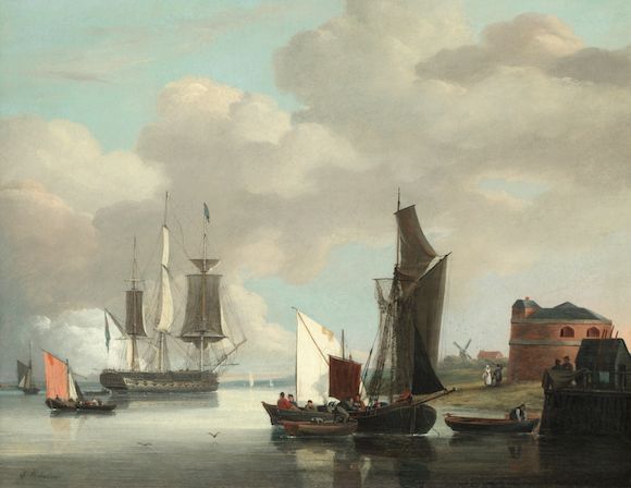 Bonhams : George Webster (British, active 1797-1832) Dutch fishing ...