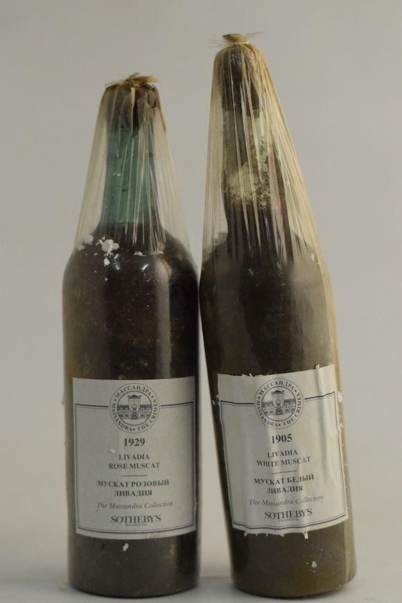 Bonhams : Livadia White Muscat 1905 (1) Rosé Muscat 1929, Massandra ...
