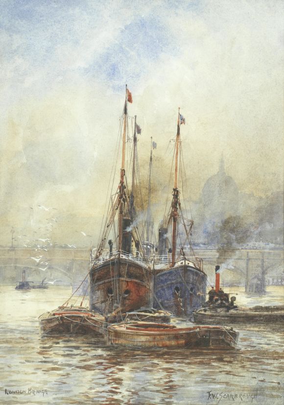 Bonhams : Frank William Scarbrough (British, 1860-1939) 'London Bridge ...