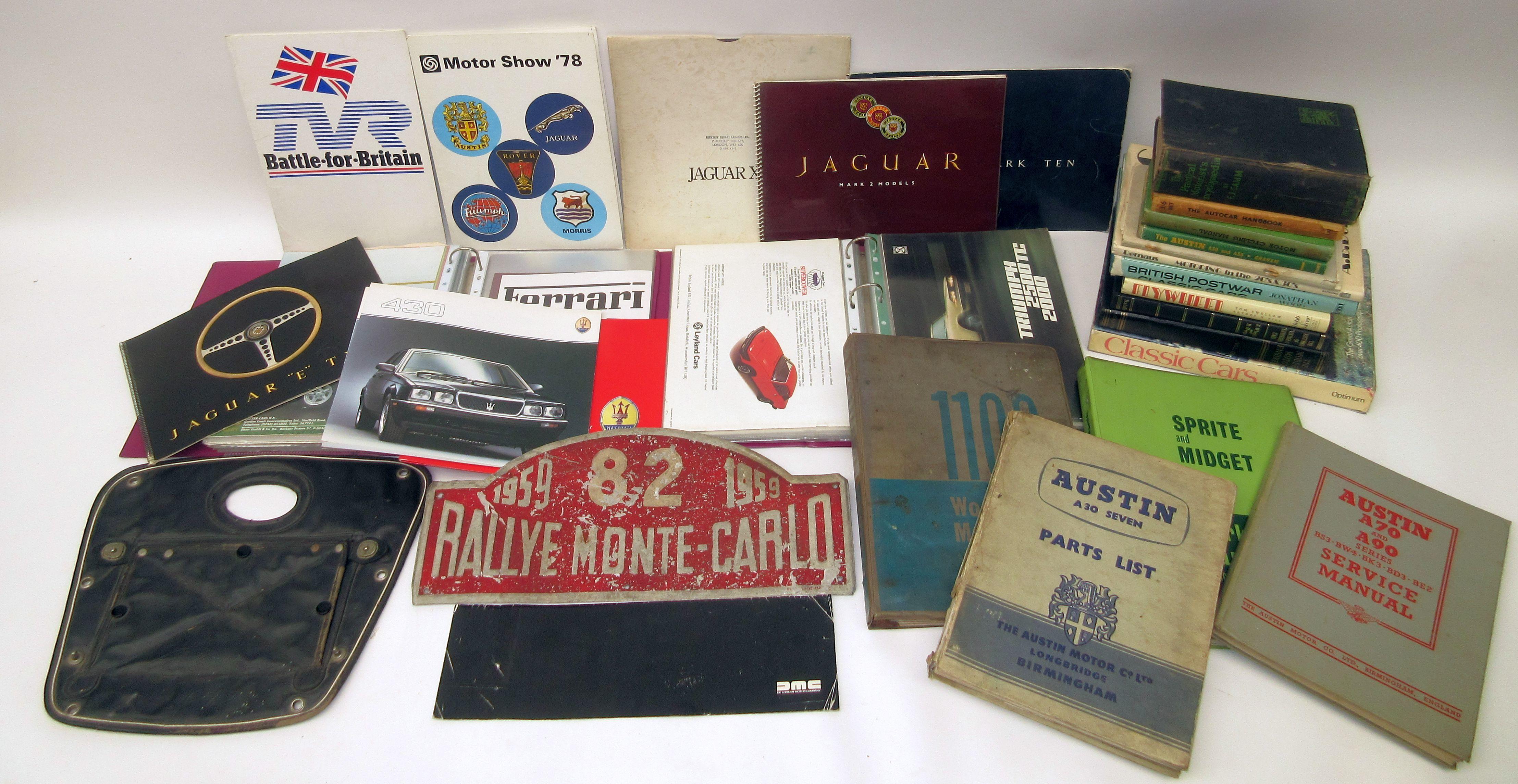 Bonhams Cars : A 1959 Monte Carlo Rally plate used by George Parkes and ...