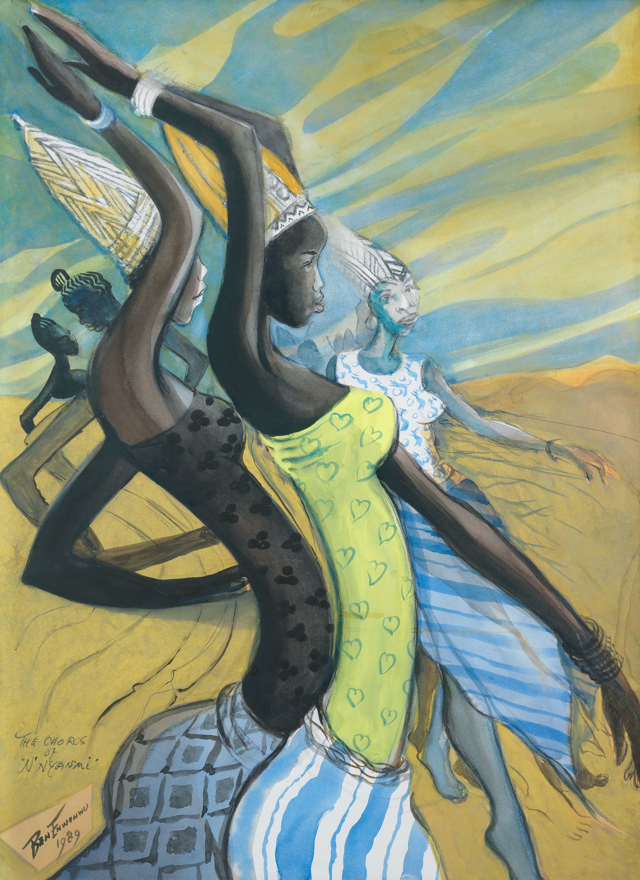 Bonhams : Benedict Chukwukadibia Enwonwu M.B.E (Nigerian, 1917-1994 ...