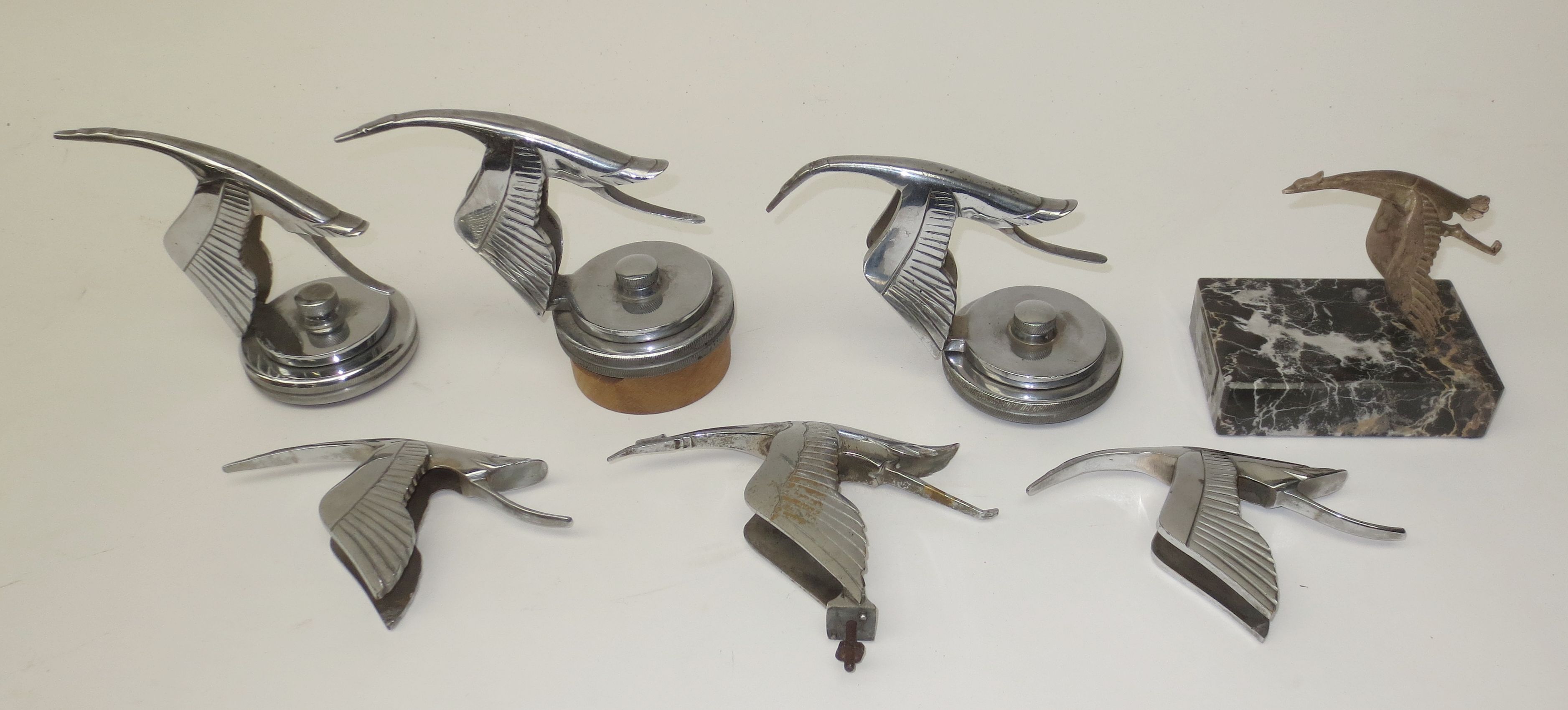 Bonhams Cars : Seven assorted Hispano-Suiza Stork replica mascots and ...