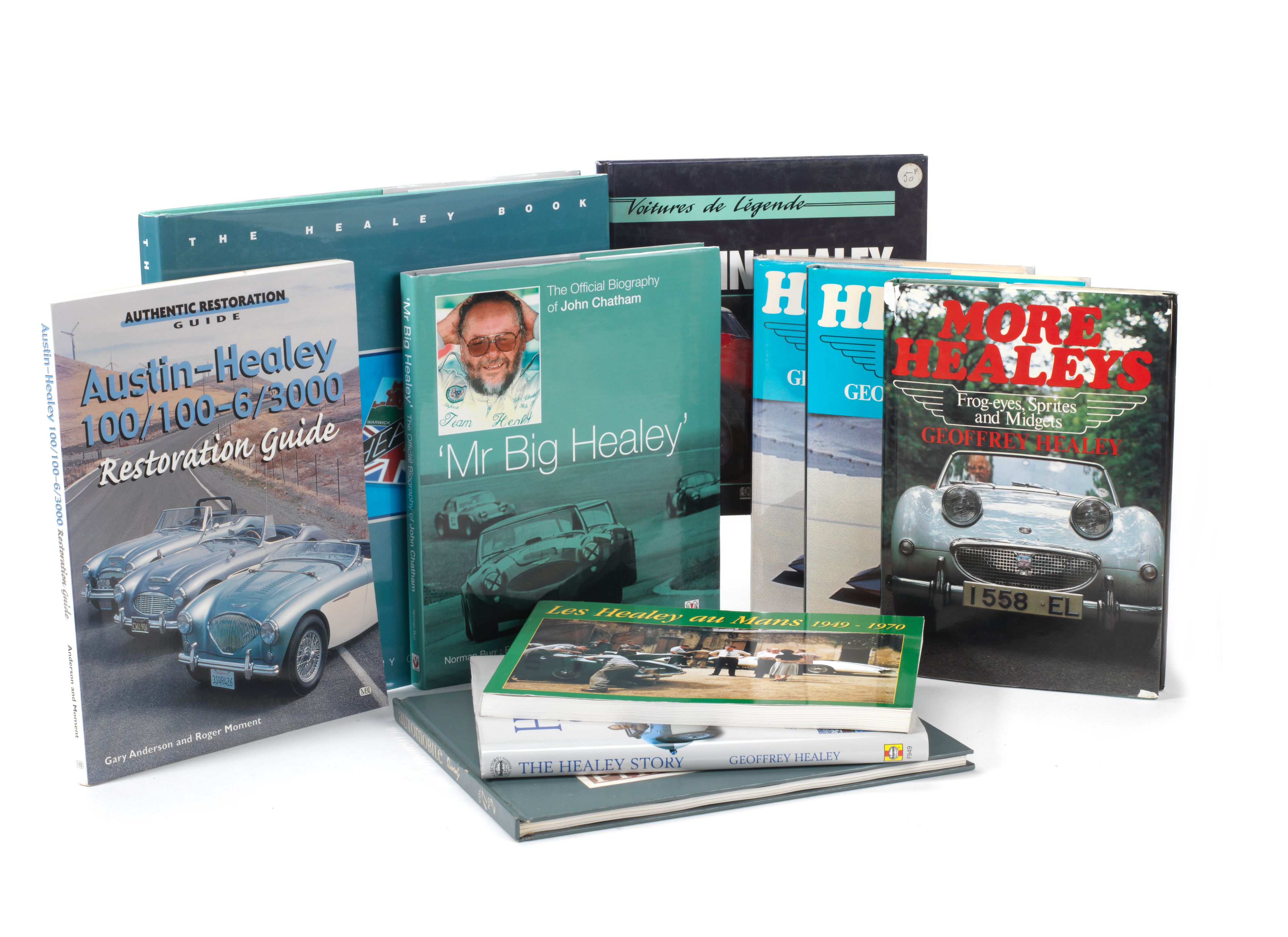 Bonhams Cars : Nine assorted Healey reference books,
