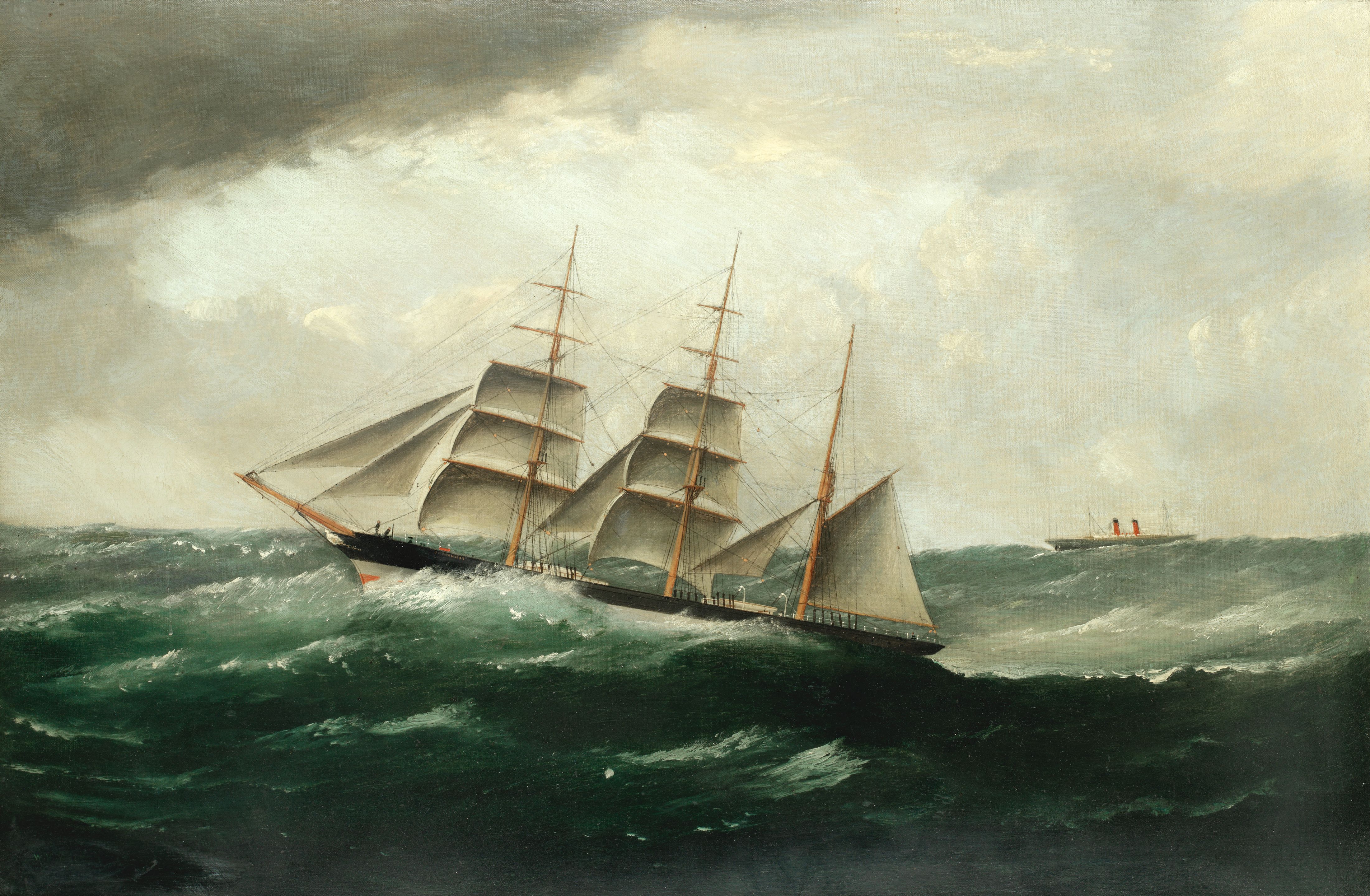 Bonhams : William Howard Yorke (American, 1847-1921) The iron barque ...