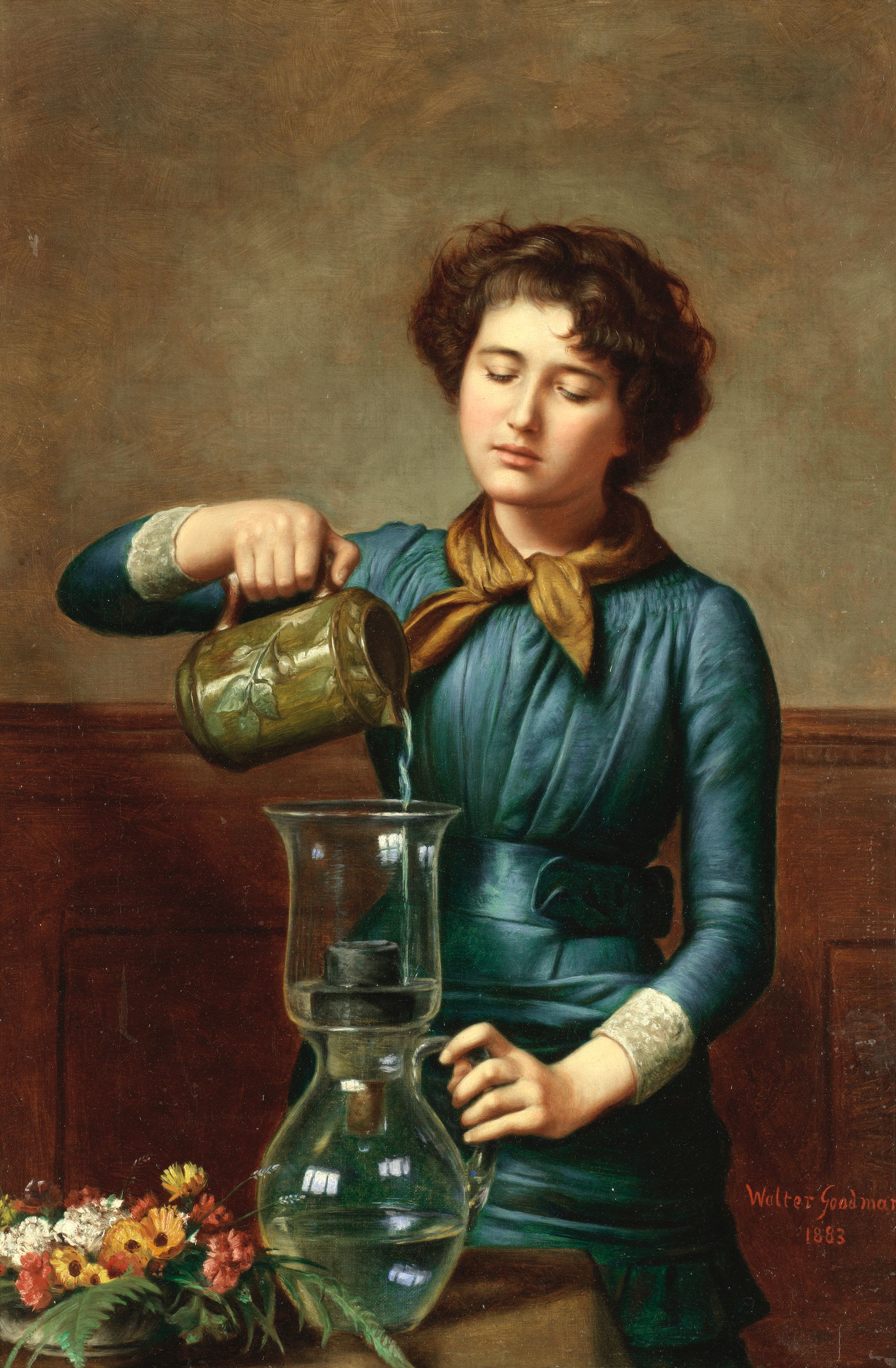 Bonhams : Walter Goodman (American, born 1838) 'Fresh and Pure'