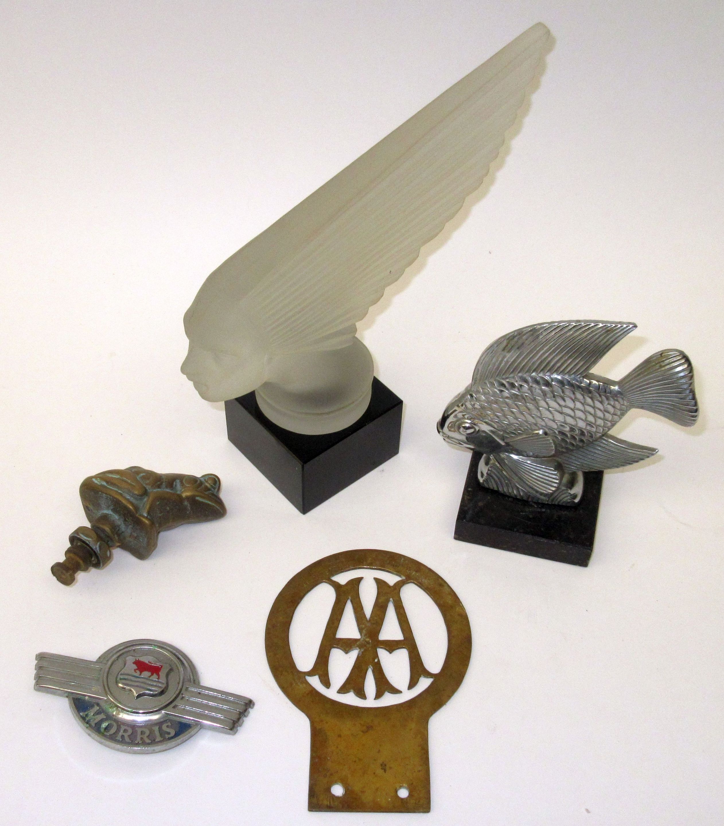 Bonhams Cars : A glass 'Spirit of the Wind' mascot after a design by ...