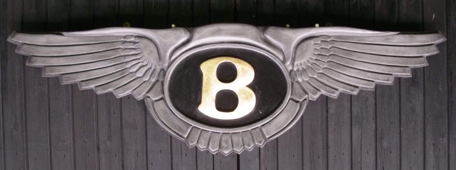Bonhams Cars : A 'Bentley' garage display emblem,