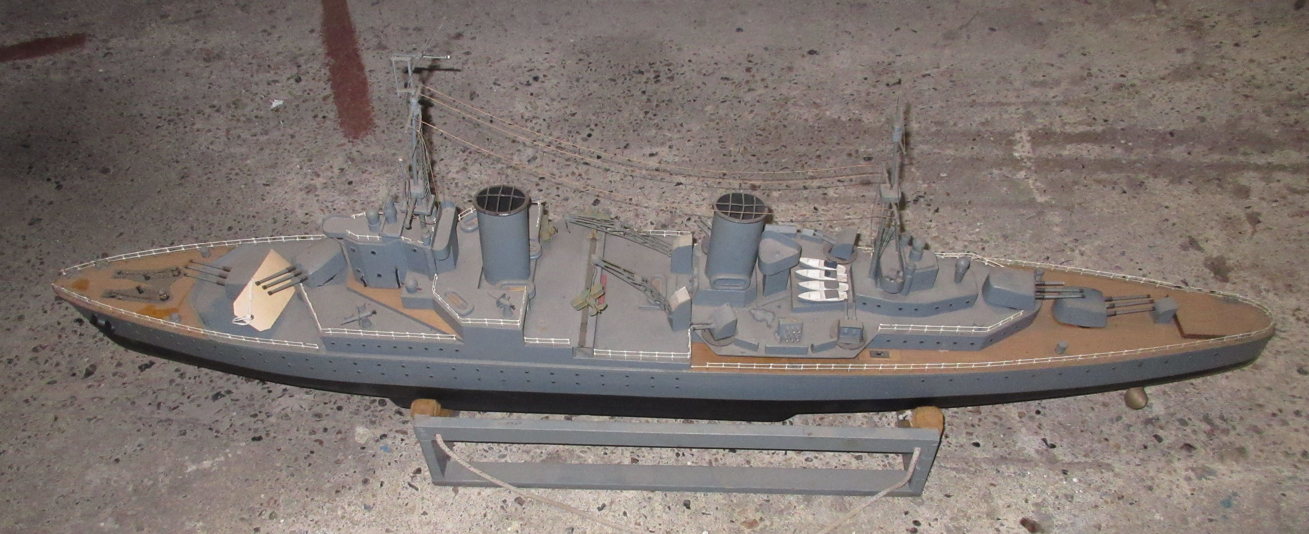 Bonhams Cars : A remote controlled model of a British 'Town' class cruiser,