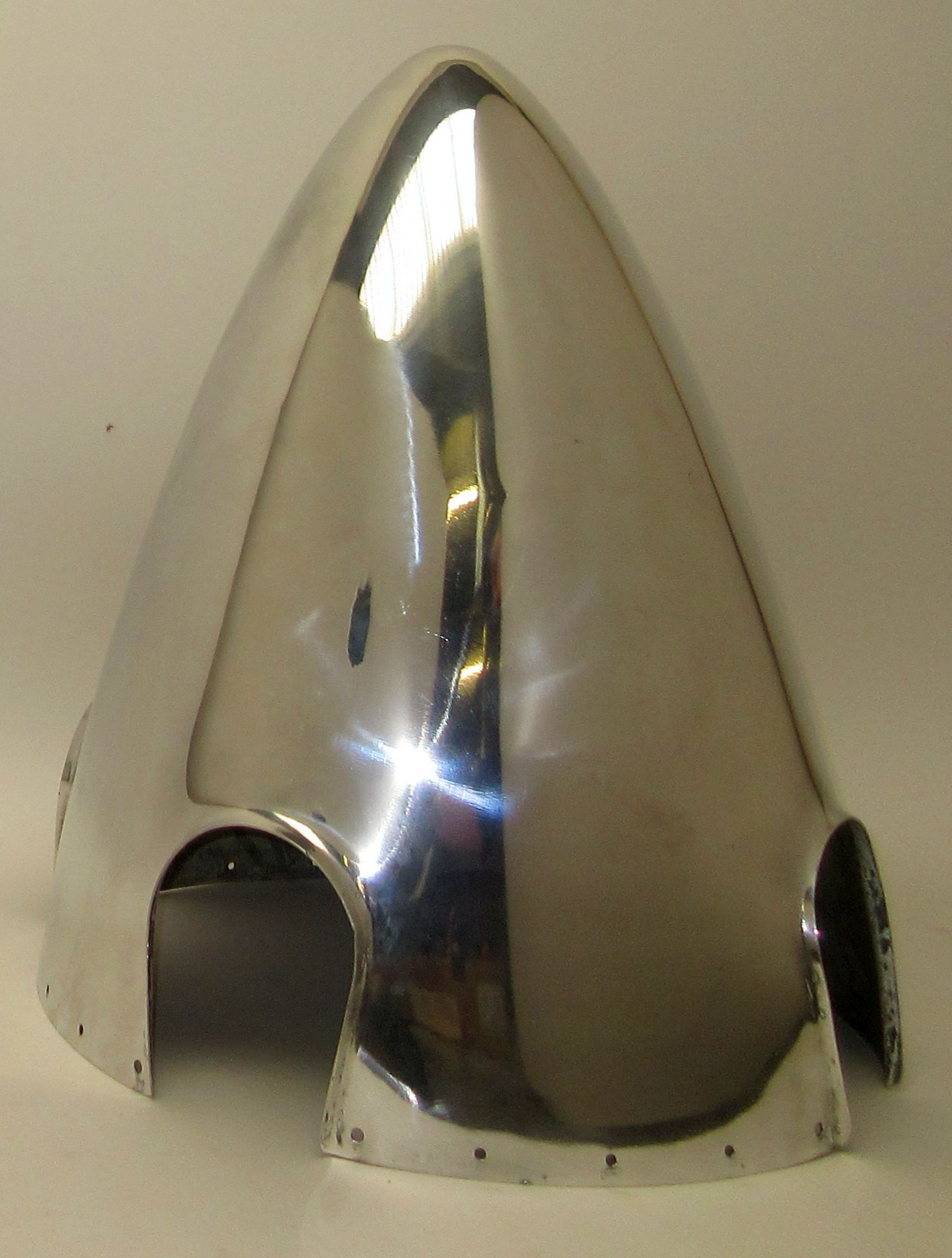 Bonhams Cars : A polished alloy aircraft engine spinner cover,