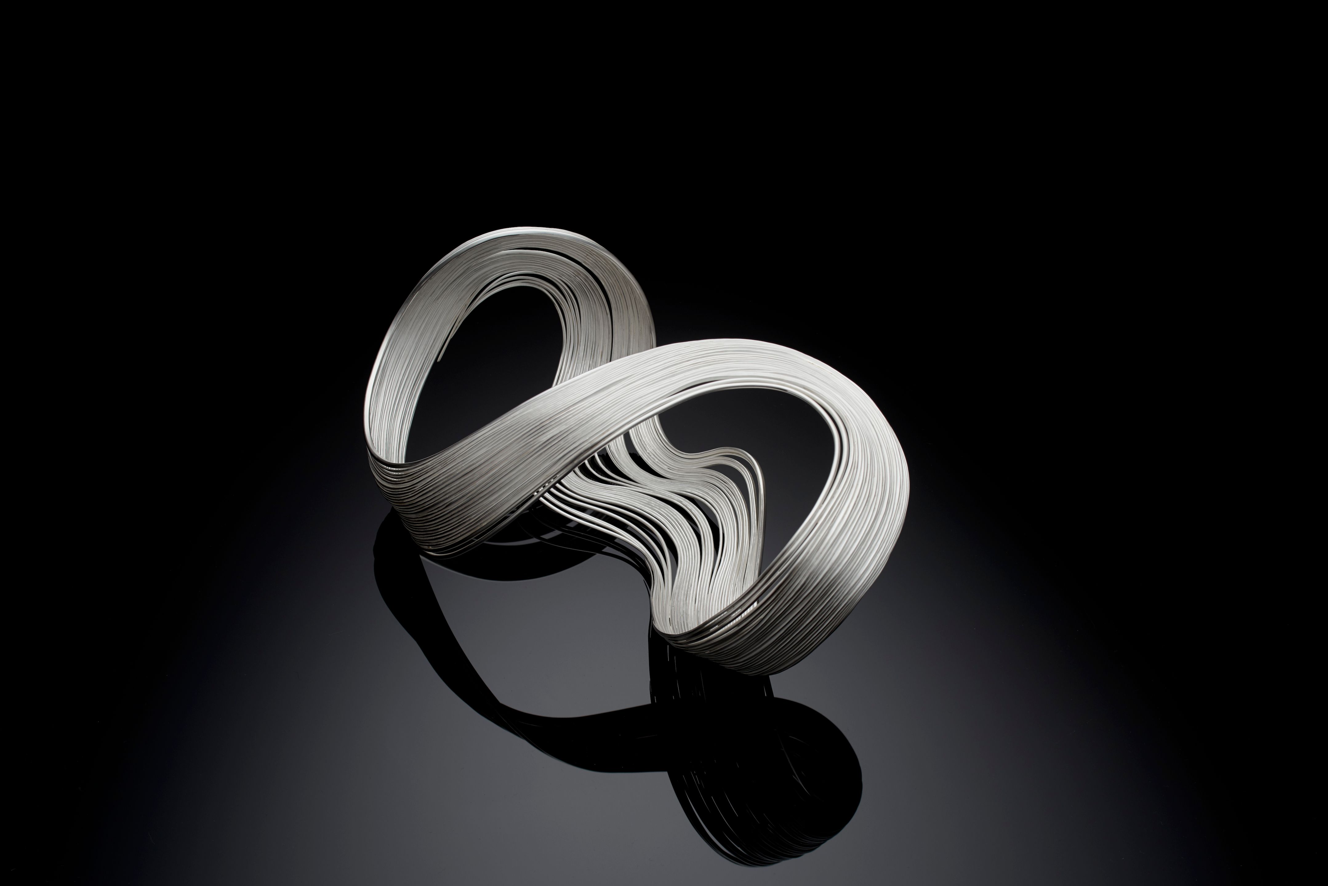 Bonhams : NAN NAN LIU A one-off hand-constructed silver 'Waves ...