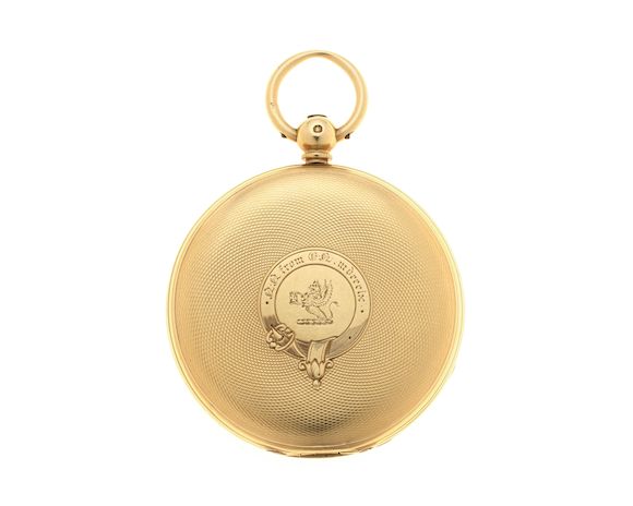 Bonhams : Rowell, Oxford. An 18K gold key wind full hunter pocket watch ...