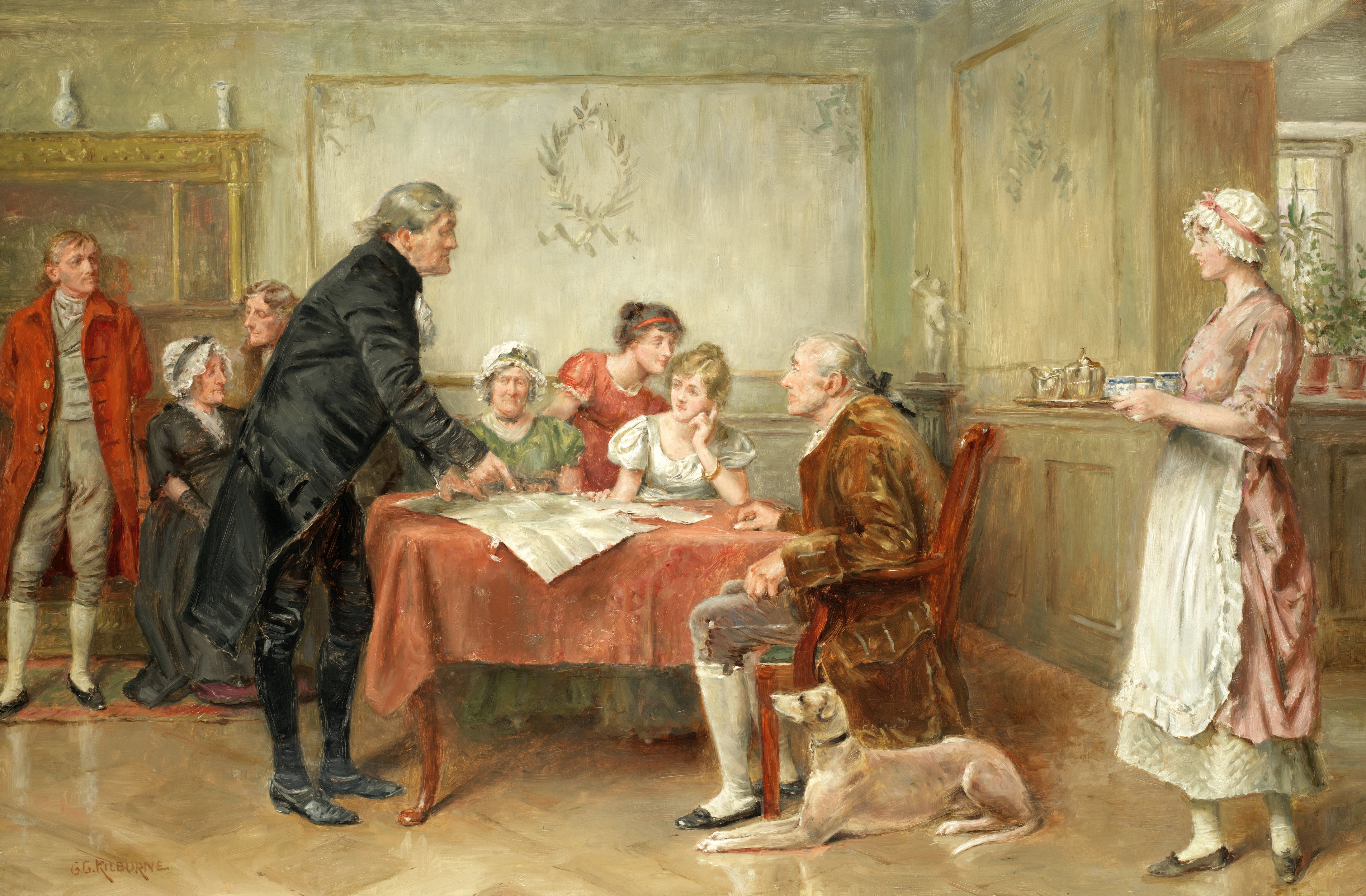 Bonhams : George Goodwin Kilburne, RI, RBA (British, 1839-1924) The ...