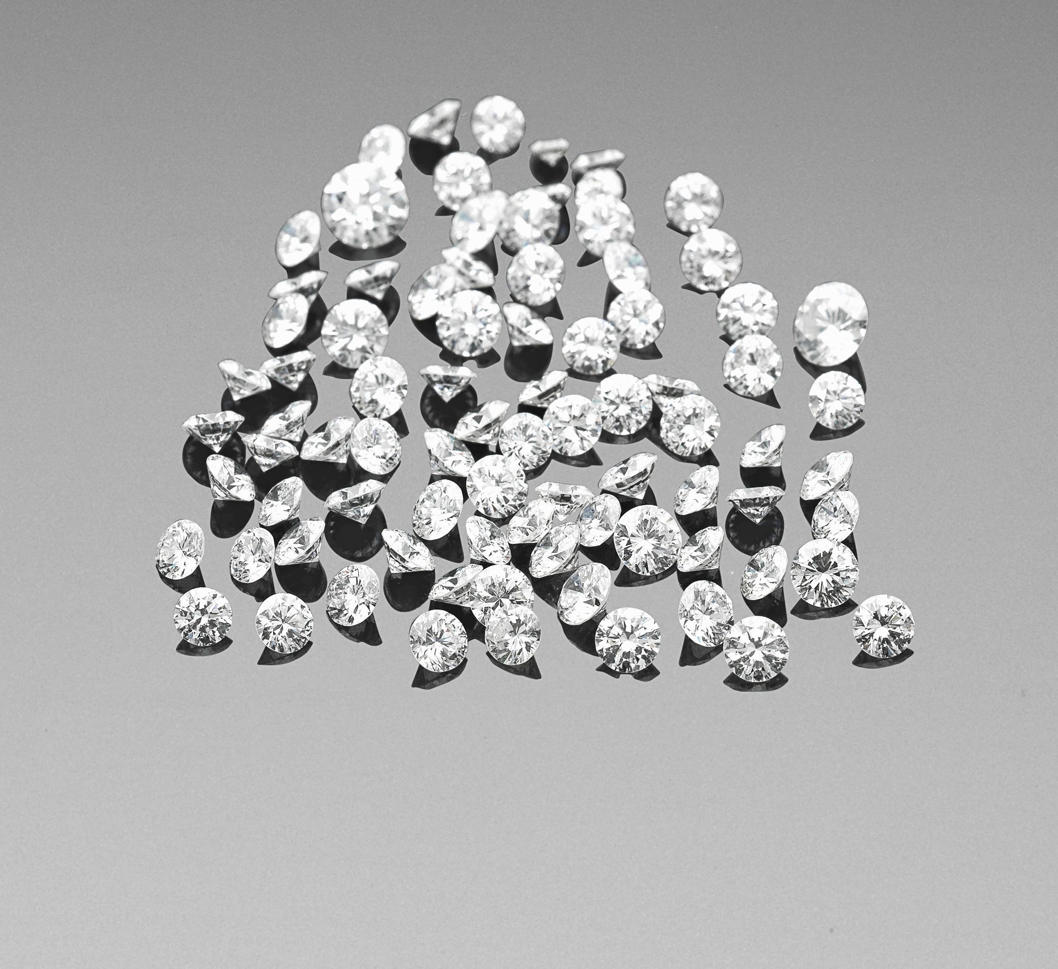 Bonhams : A group of eighty-four unmounted diamonds (84)