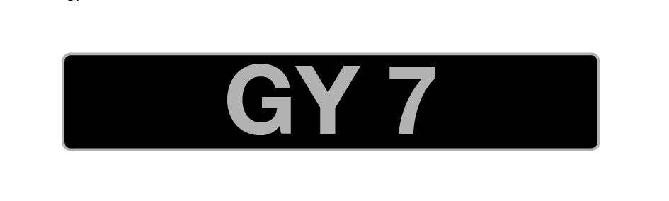 Bonhams Cars : UK Vehicle Registration Number 'GY 7',