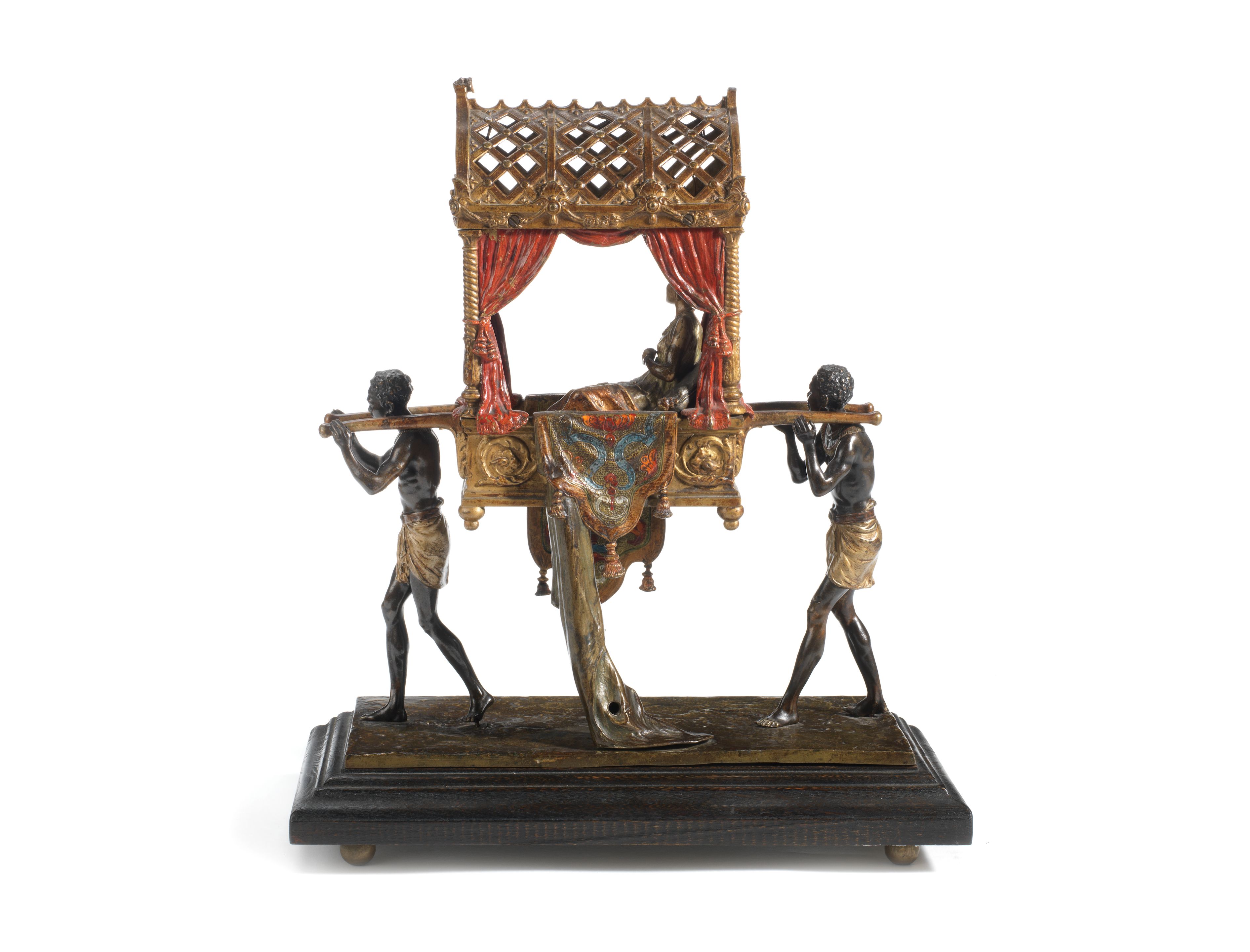 Bonhams : Franz Bergman (Austrian, 1861-1936) An early 20th century cold painted bronze figural ...