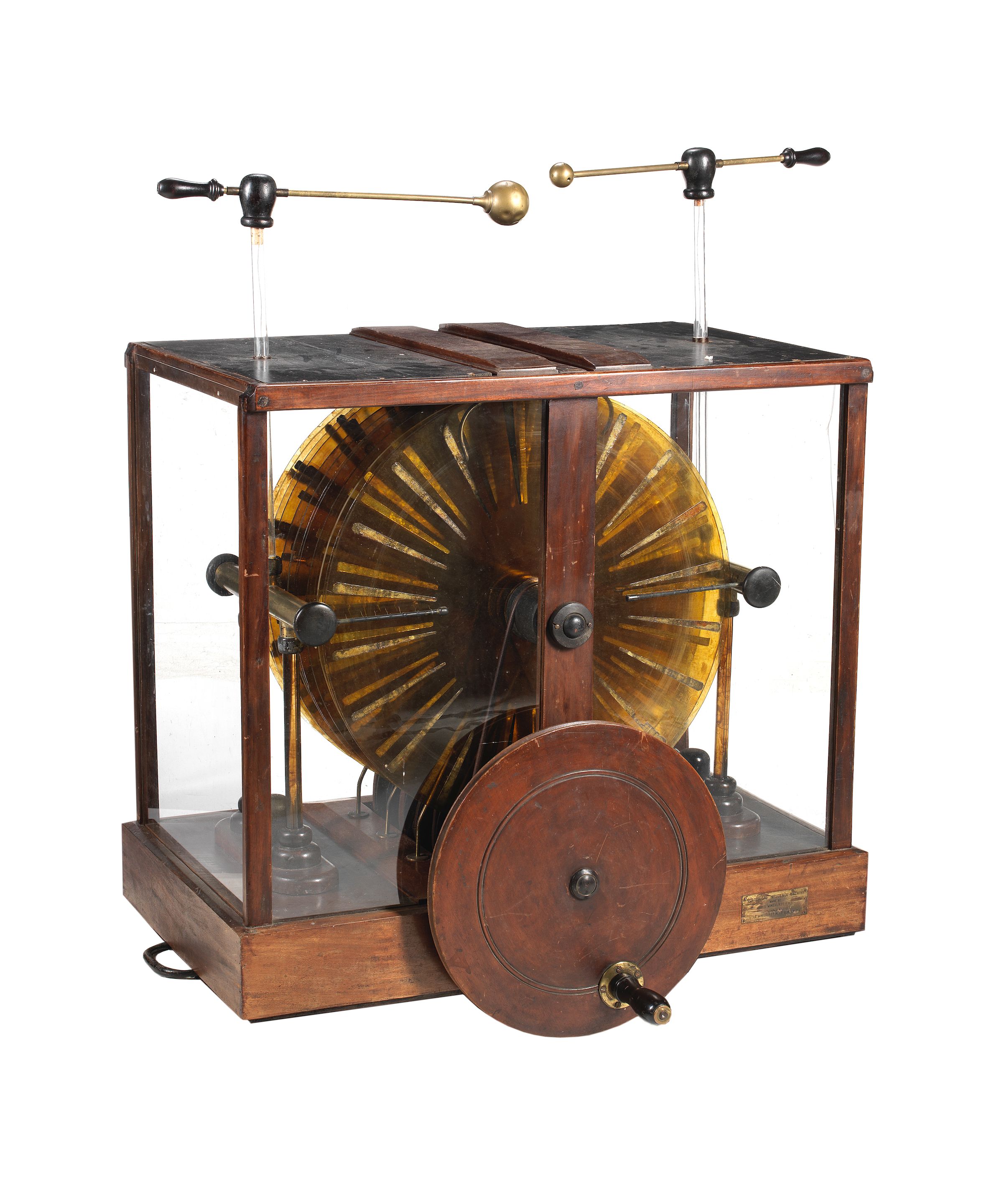 Bonhams : A rare twelve-plate Wimshurst electrostatic generator ...
