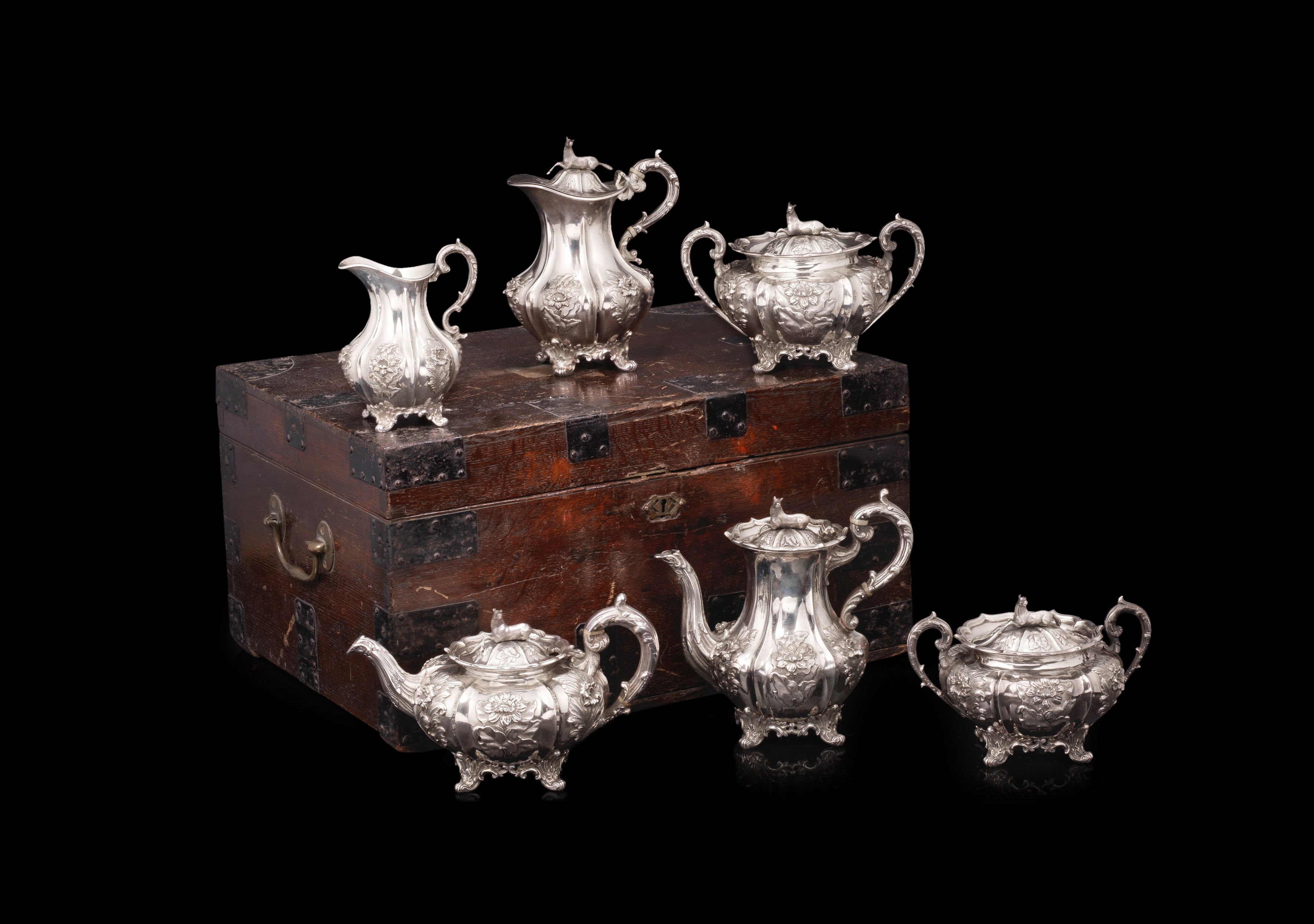 Bonhams : An impressive five-piece silver tea set by Hamilton & Co. in ...