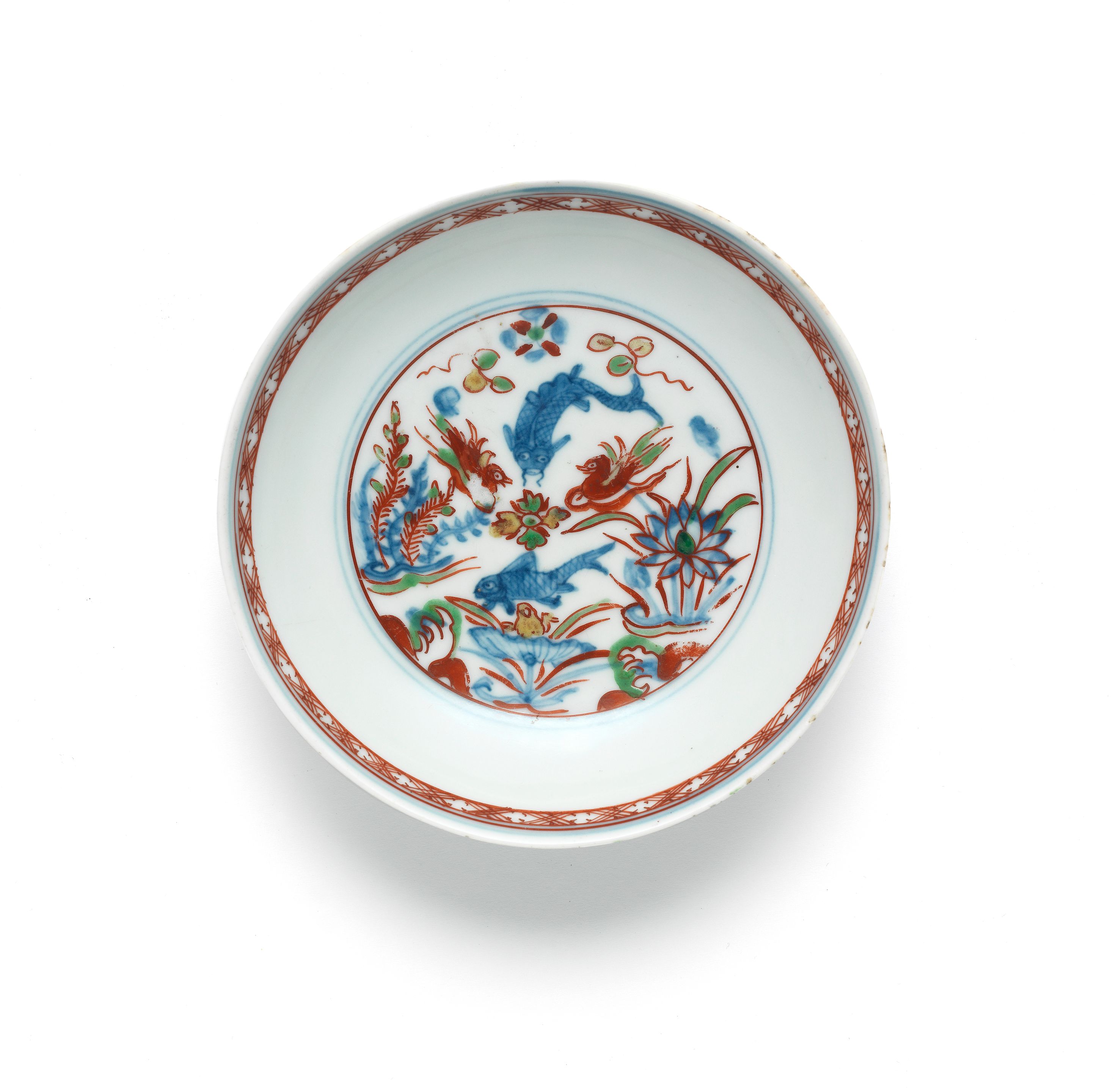 Bonhams : A wucai 'lotus pond' dish Second half of the 16th century ...