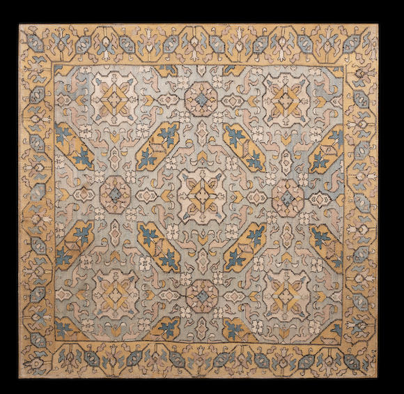 Bonhams : A Safavid silk embroidered woven panel North-West Persia ...