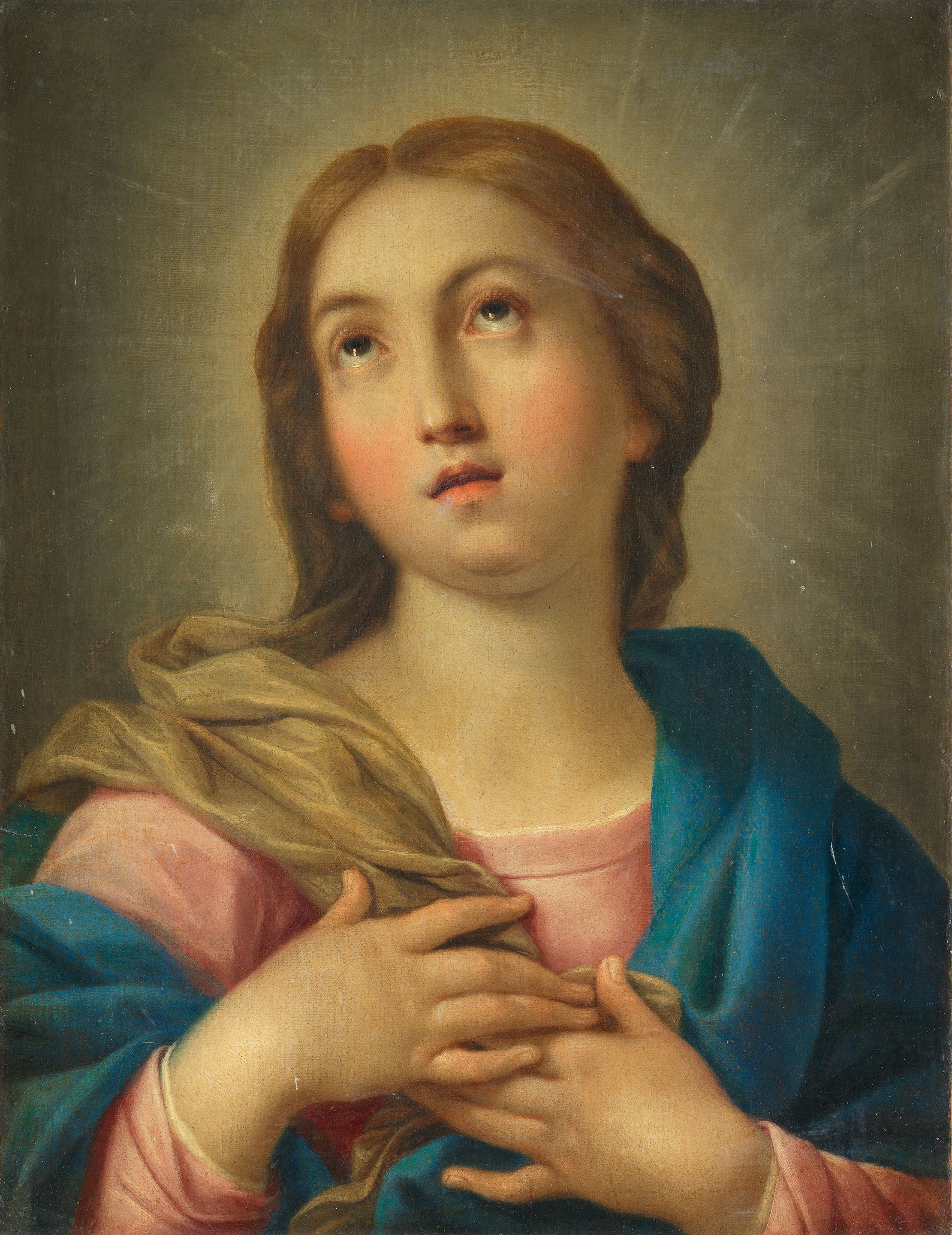 Bonhams : Circle of Anton Raphael Mengs (Aussig 1728-1779 Rome) The Madonna