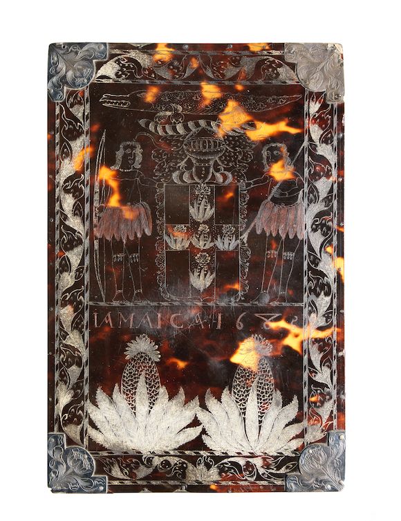 Bonhams : A rare late 17th century Jamaican Colonial engraved ...