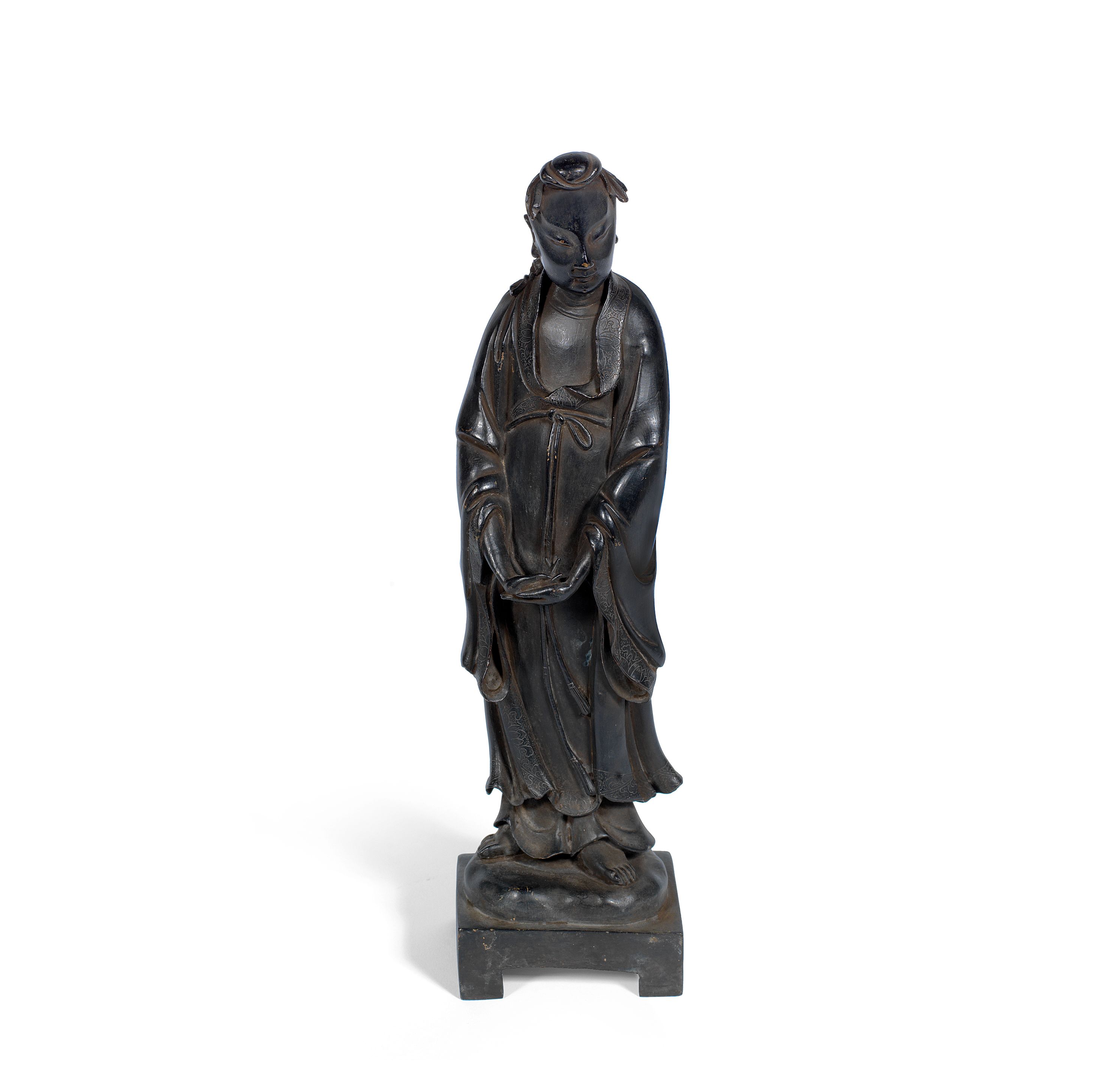 Bonhams : A bronze figure of Lu Dongbin 17th century