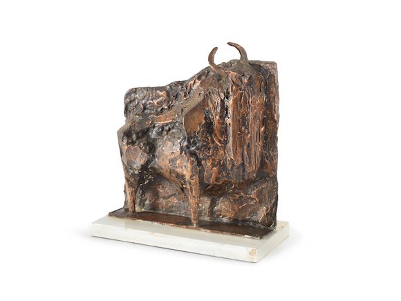 Bonhams : Tissa Ranasinghe (Sri Lanka, B. 1925) Untitled (Bull)