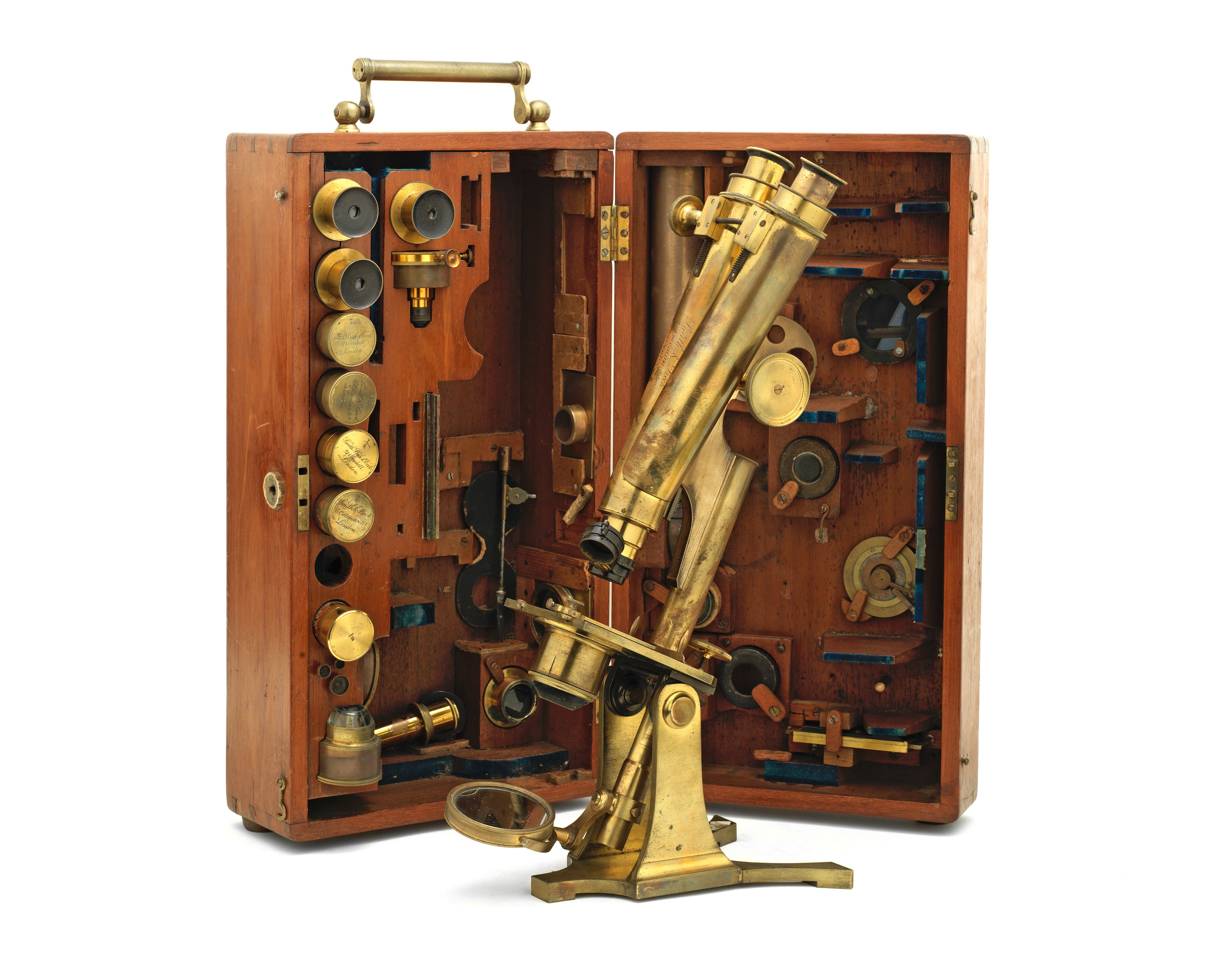 Bonhams : A Smith & Beck compound binocular microscope, English, mid ...