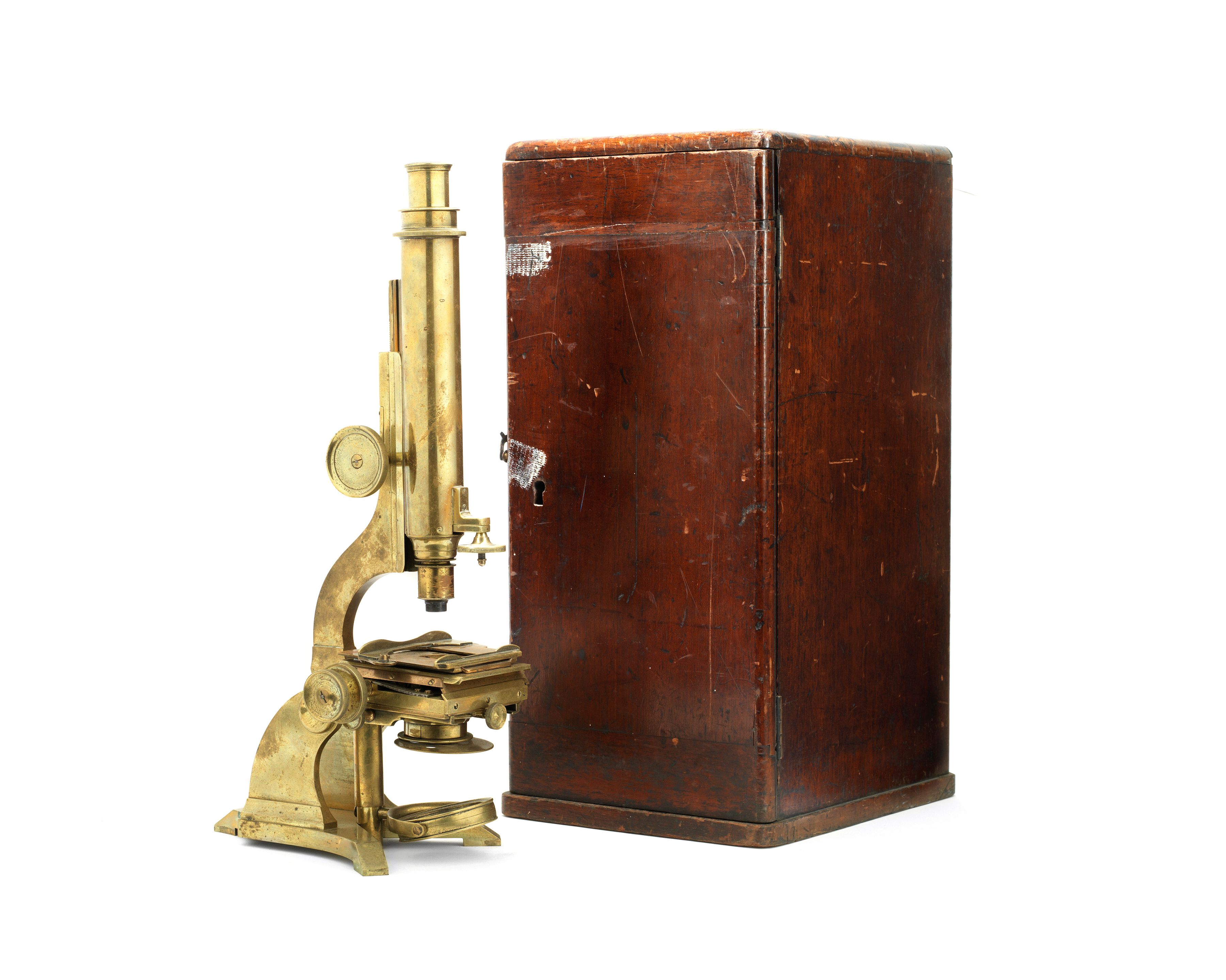 Bonhams : A Moritz Pillischer compound monocular microscope, English ...