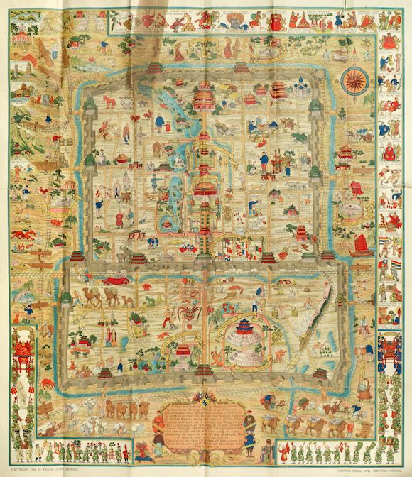 Bonhams : CHINA - BEIJING MAP DORN (FRANK) A Map and History of Peiping ...
