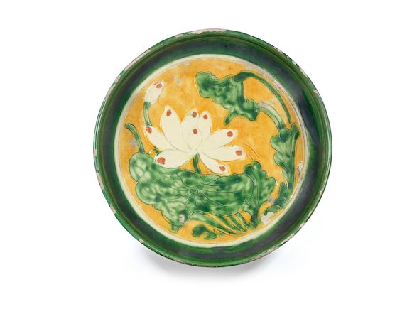 Bonhams : A carved 'lotus' dish Liao Dynasty