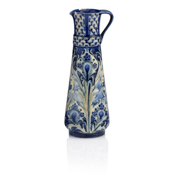 Bonhams : A WILLIAM MOORCROFT MACINTYRE & CO. 'FLORIAN WARE' JUG Circa ...