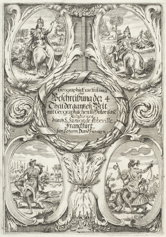 Bonhams : SANSON D'ABBEVILLE (NICOLAS) Die gantze Erd-Kugel. Bestehend ...