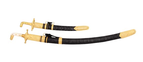 Bonhams : A Modern Arabian Gold-Mounted Sabre For A Boy