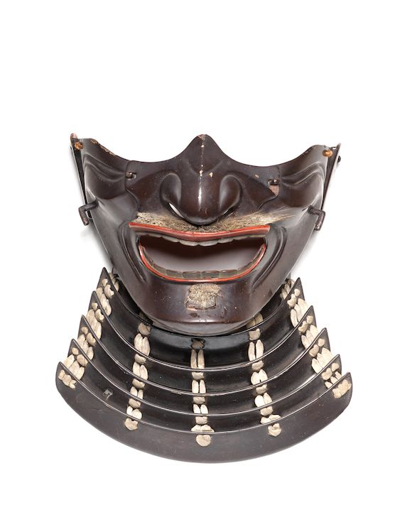 Bonhams : A menpo (mask) Edo period (1615-1868), late 18th century