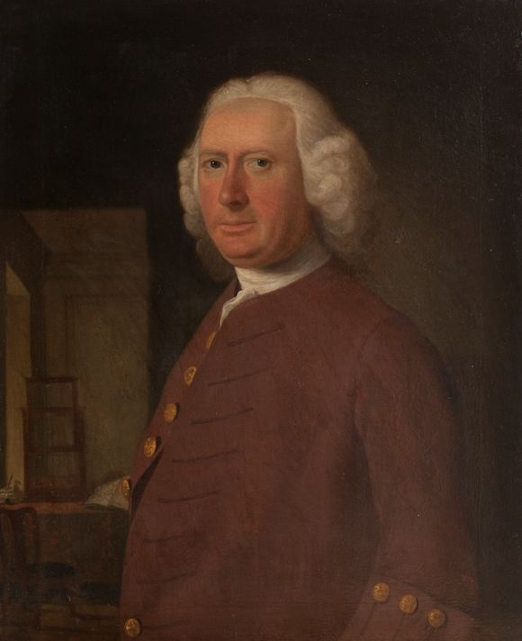 Bonhams : Scottish School (18th century) A half-length portrait of a ...
