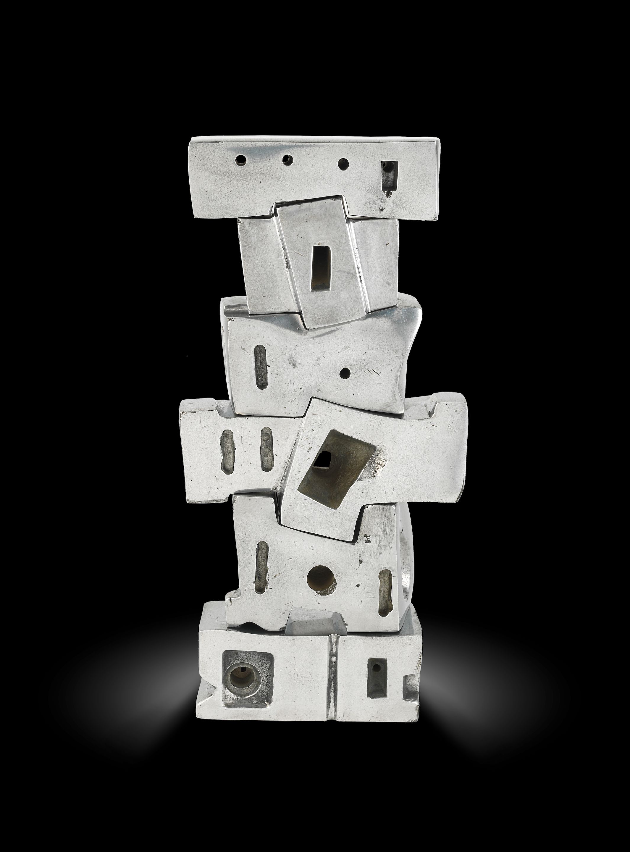 Bonhams : Saloua Raouda Choucair (Lebanese, 1916-2017) Poem height 35cm