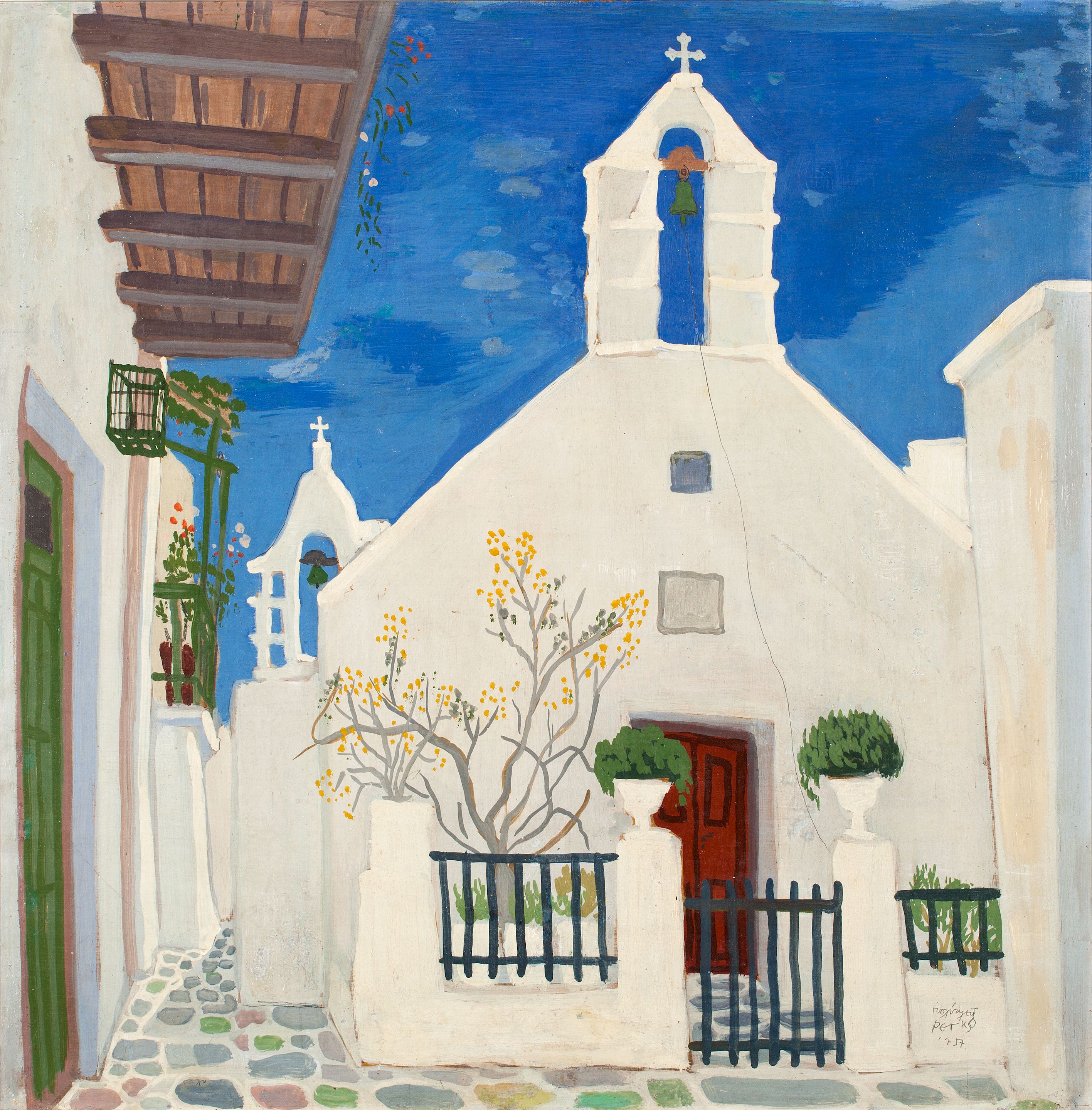 Bonhams : Polykleitos Rengos (Greek, 1903-1984) Aghia Kyriaki Church ...