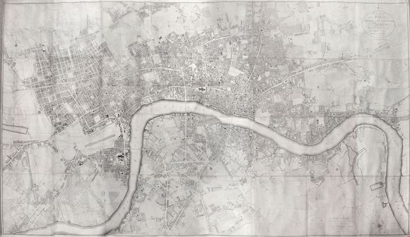 Bonhams : LONDON HORWOOD (RICHARD) Plan of the Cities of London and ...