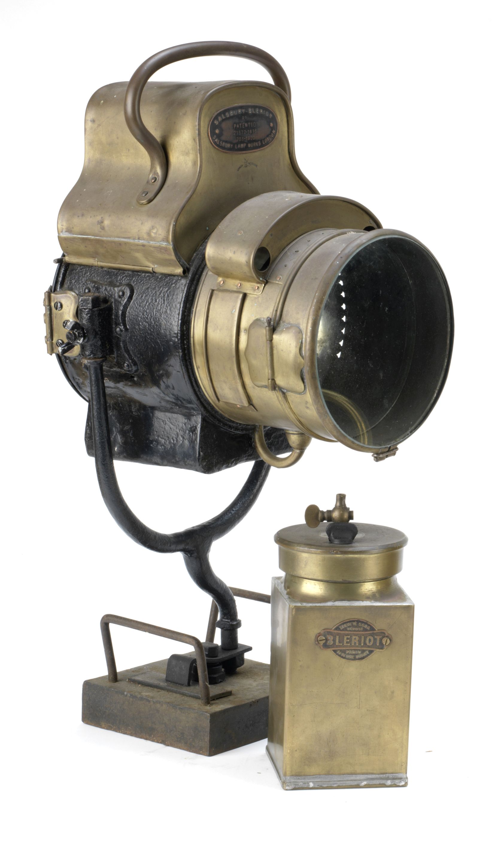 Bonhams Cars : A large Salsbury-Bleriot Pathfinder acetylene motor lamp ...