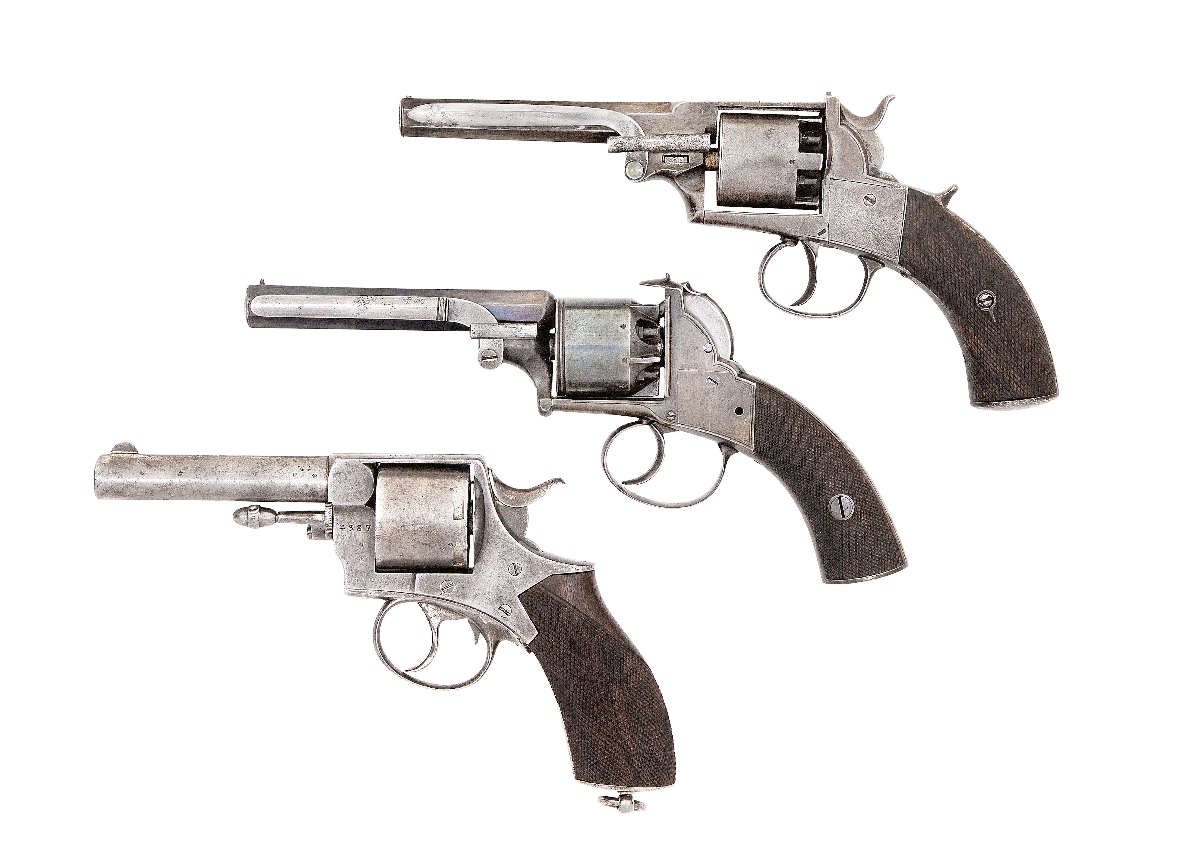 Bonhams : A Webley .44 (Russian) Centre-Fire R.I.C Model Double-Action ...